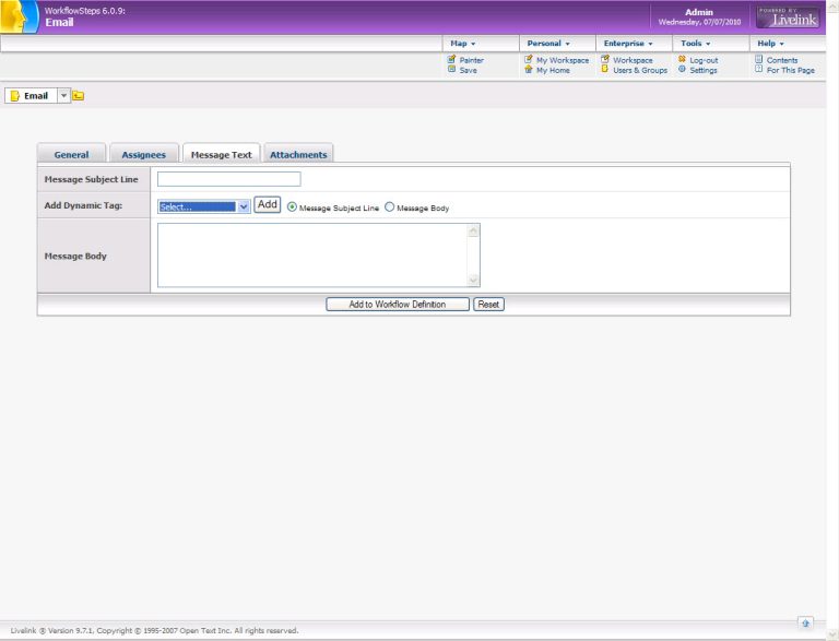 Syntergy.com >>> OpenText content Server Products >>> Workflow ...